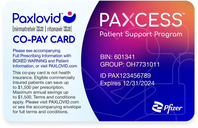 Activate Copay Card | PAXLOVID™ (nirmatrelvir tablets; ritonavir tablets)